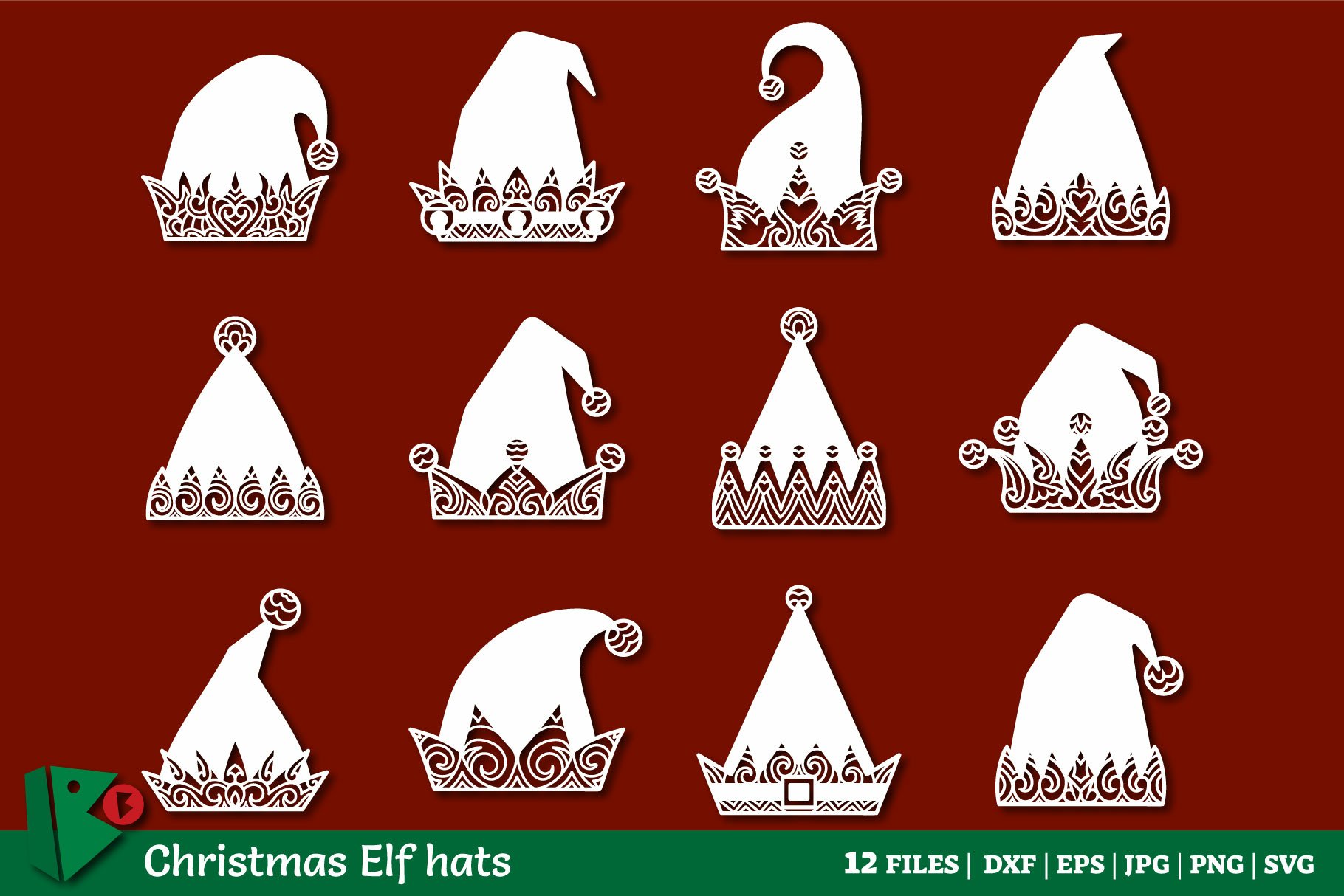 Christmas Elf Hats cutting crafts
