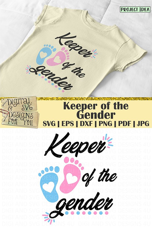 Keeper of the gender svg | Baby shower svg | Gender Reveal