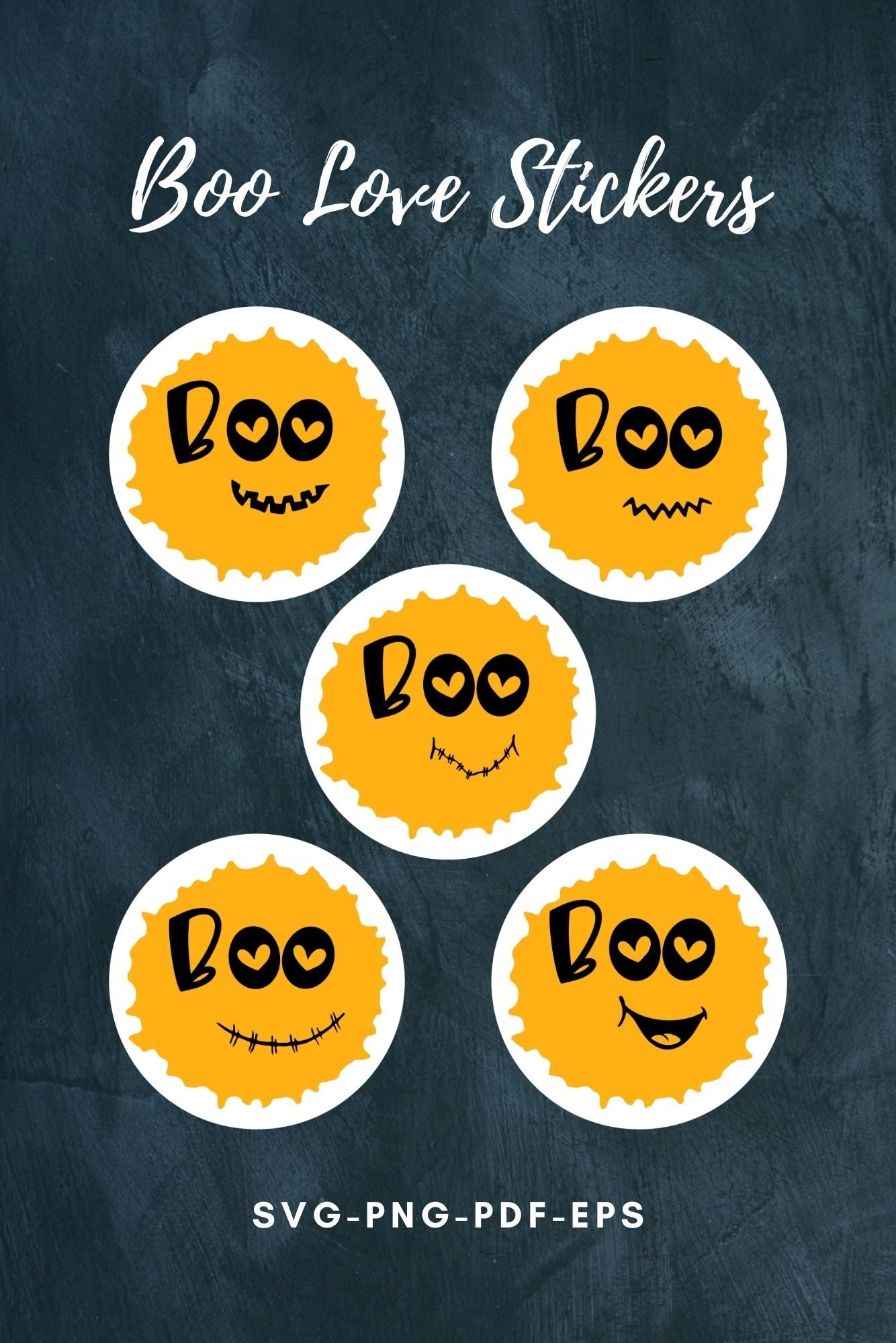 Helloween and Valentine Boo inlove stickers