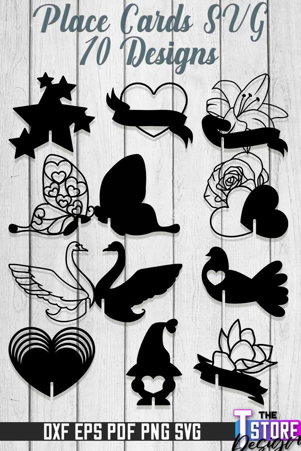 Place Card SVG Bundle|Wedding Place Card SVG Design|Papercut