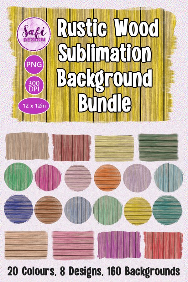 Rustic Wood Sublimation Background Bundle