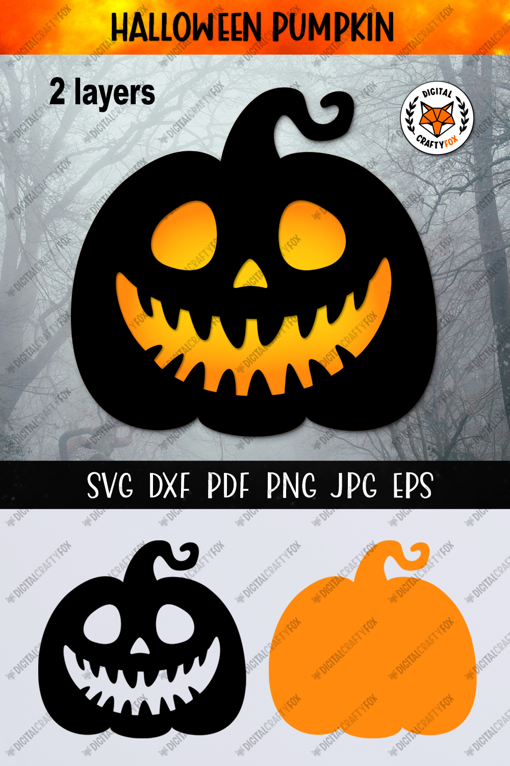 Halloween Pumpkin SVG, Jack O Lantern SVG, Pumpkin Laser Cut