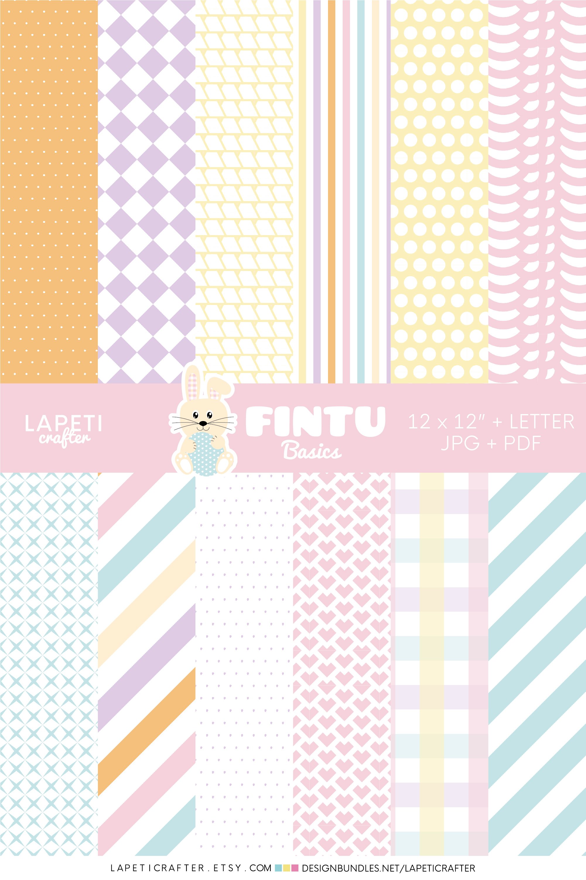 Spring Collection, Soft Colors Paper | Digital Download