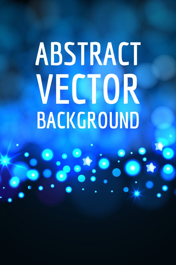 Blue light bokeh background