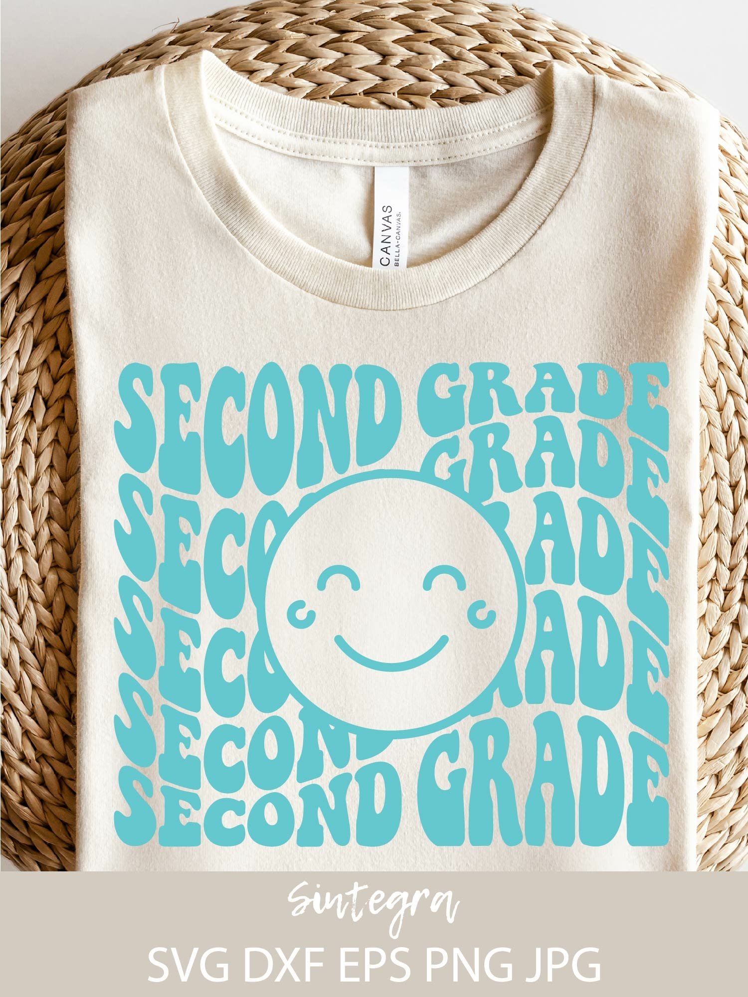 Second Grade SVG With Smiley Face