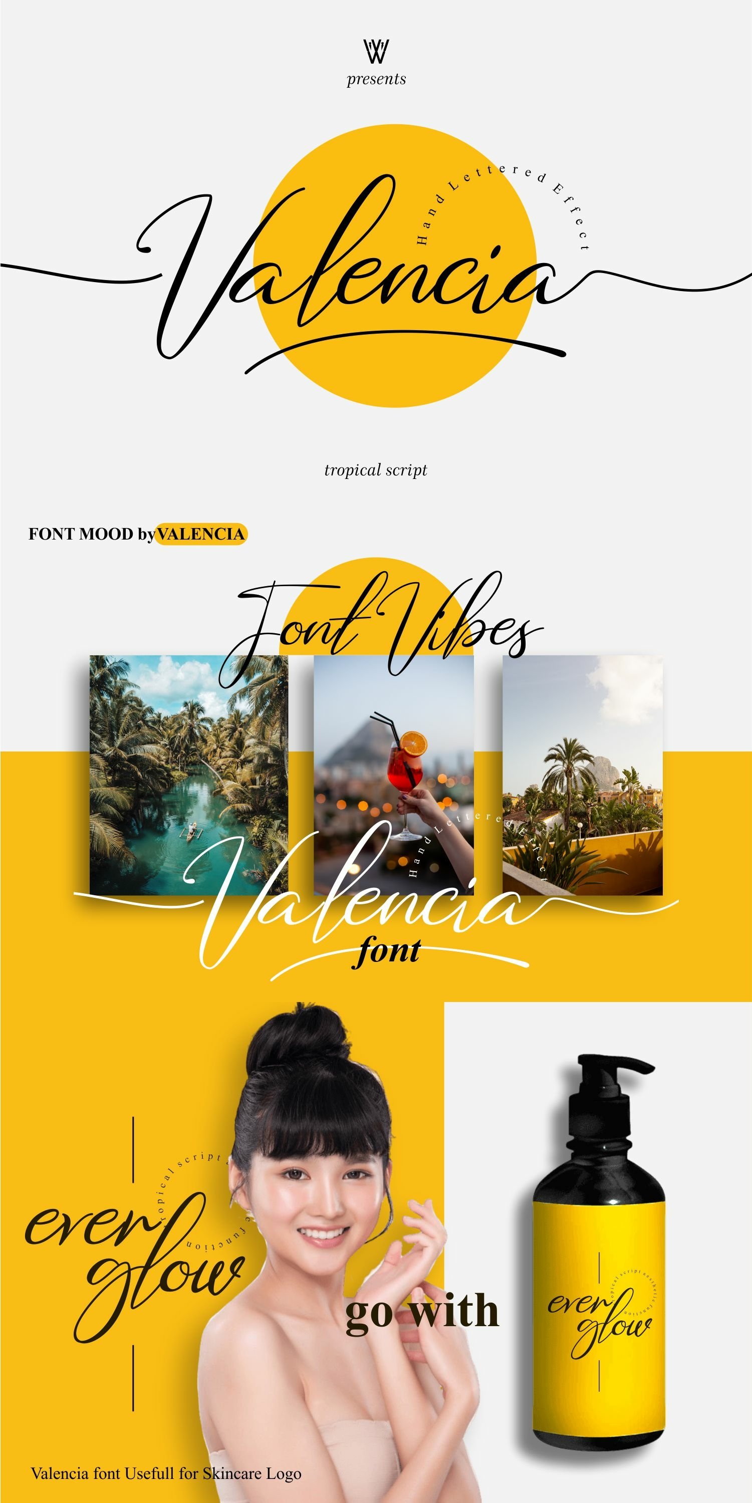 Valencia | Script Tropical Fonts