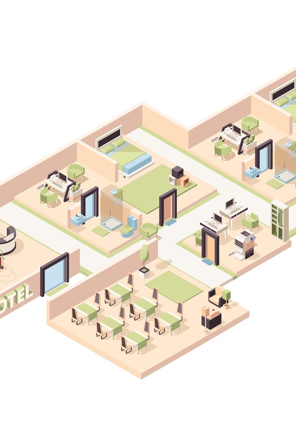 Hotel interior. Modern luxury hotel rooms lounge zone pool c