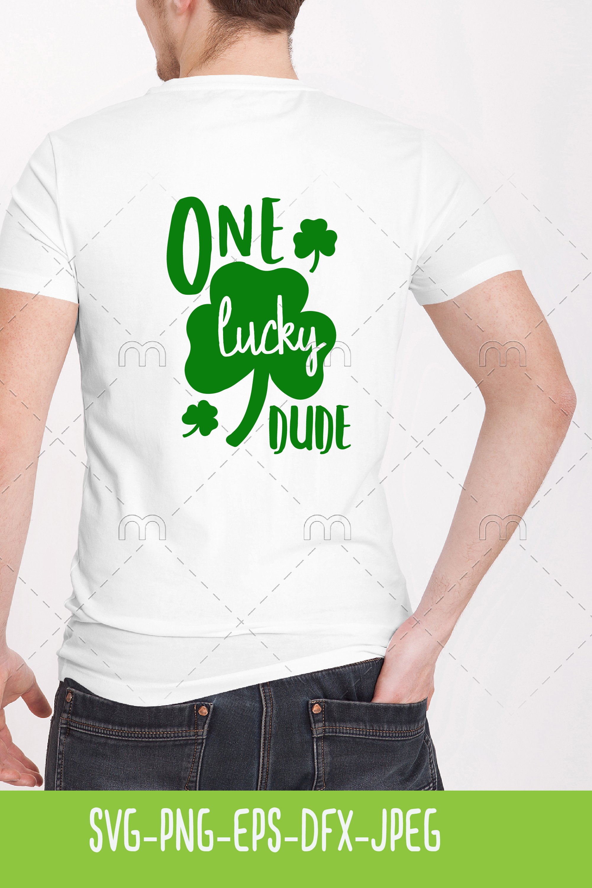 One lucky dude. SVG cut file St. Patrics Day