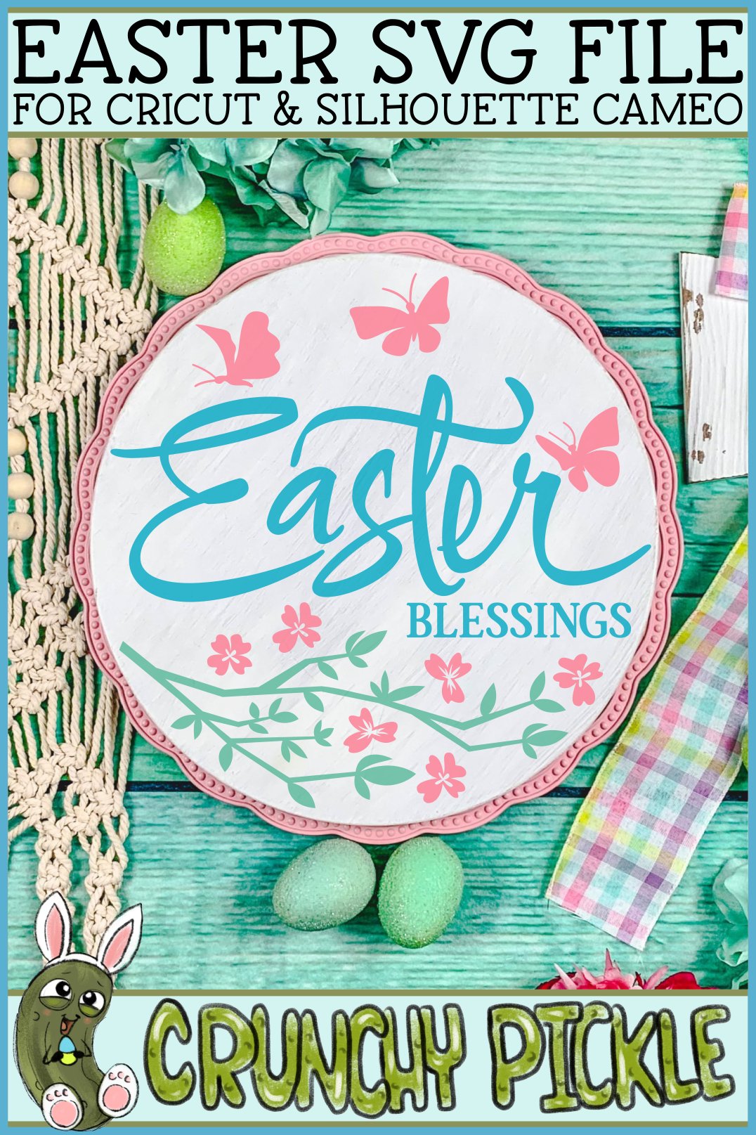 Easter Blessings Sign SVG File