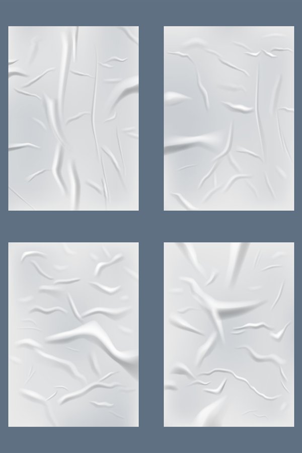 Glue paper. Street ads poster for wall realistic textures de