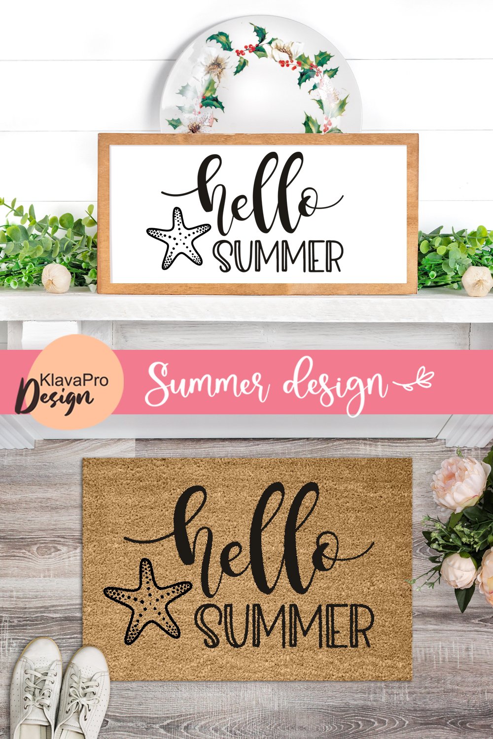 Hello Summer-SVG design for home decor and (1372803)