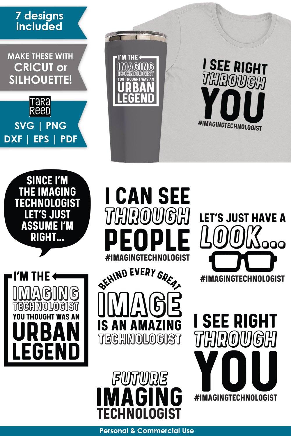 Imaging Technologist SVG for Cricut and Craft files