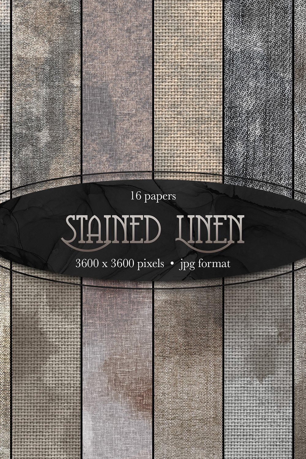 Stained Linen Paper Textures - 16 Variations