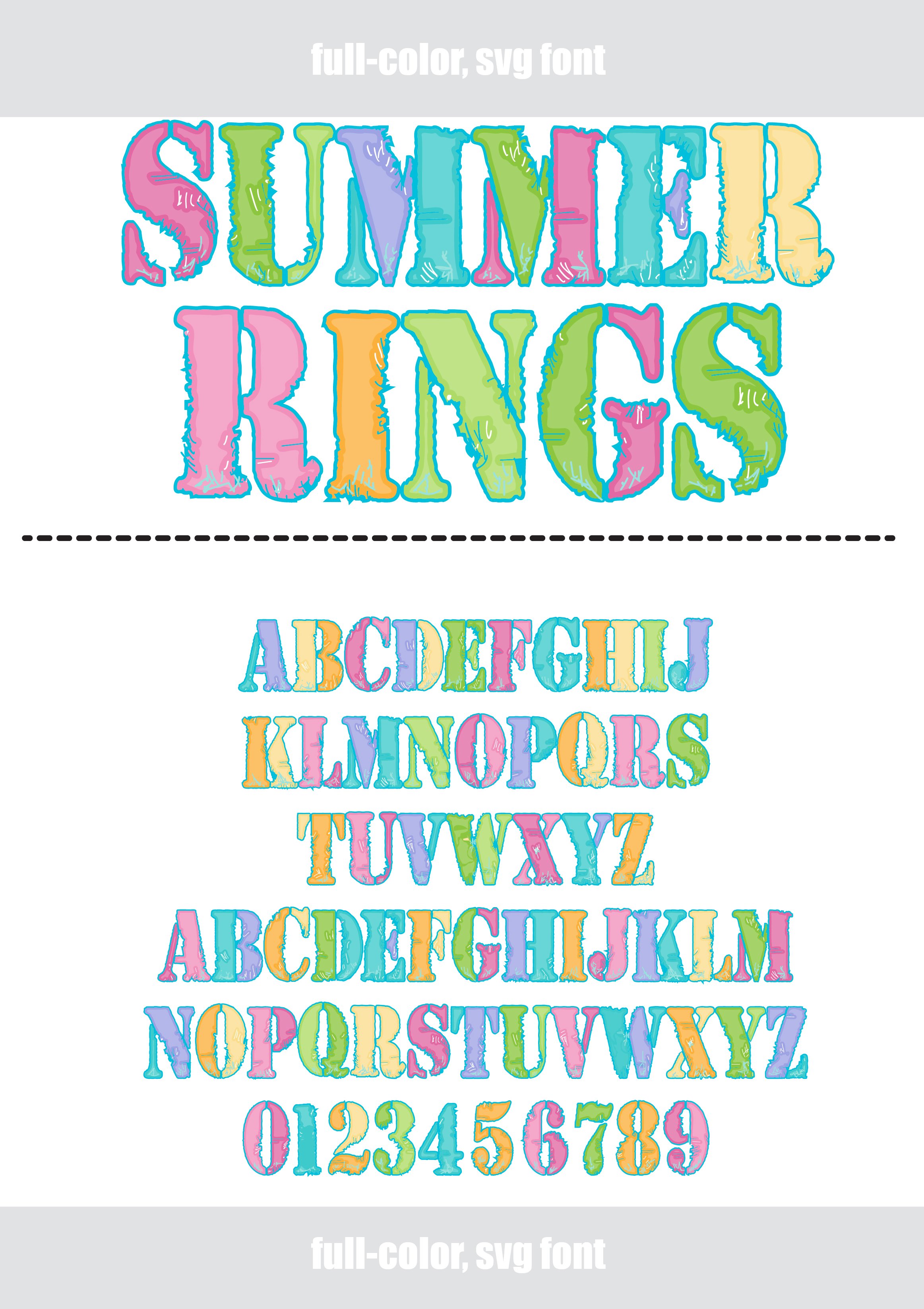 Summer Full Color SVG Font