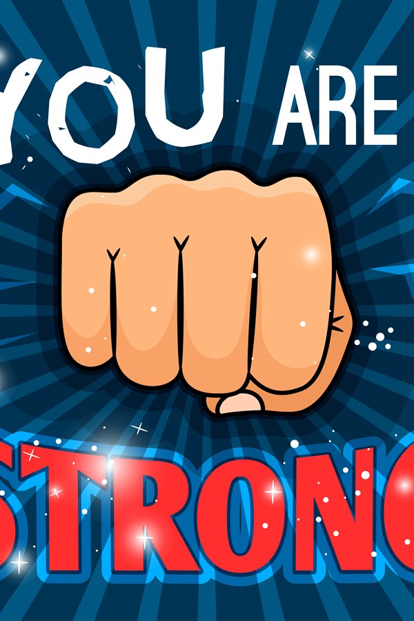 Fist punch with sunburst