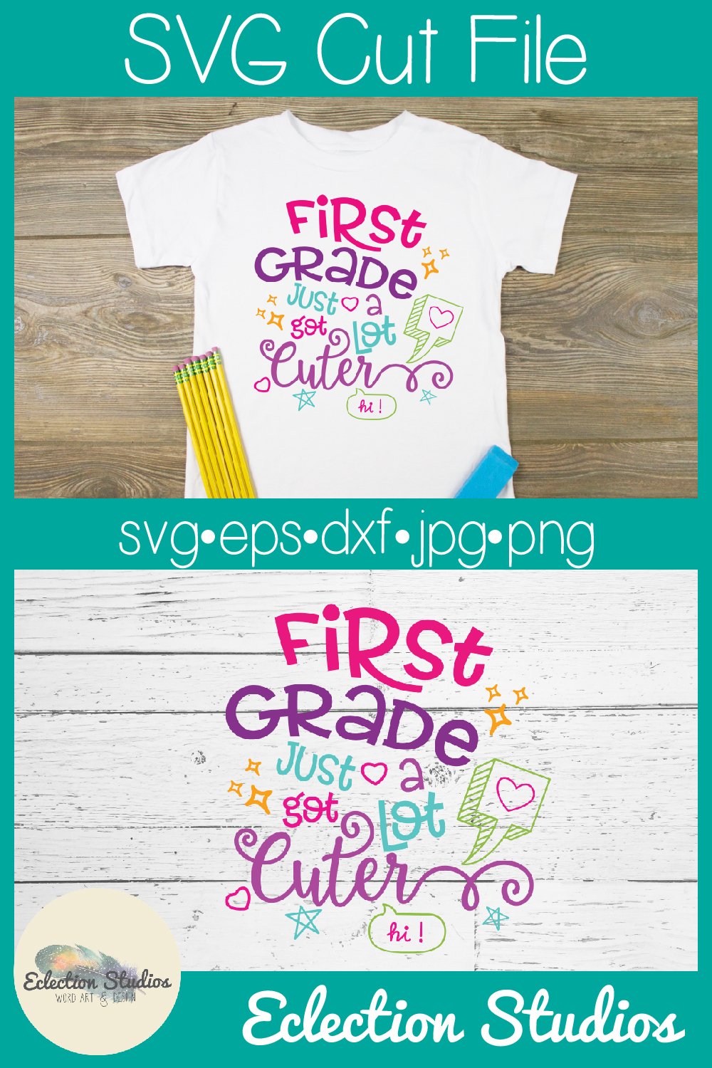 Back to School SVG, First Grade First Day SVG (304957)