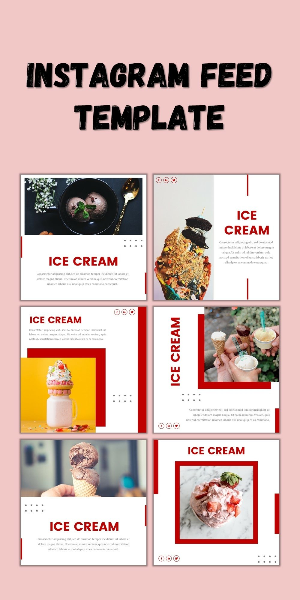 Template Instagram Business - Ice Cream (1850449)
