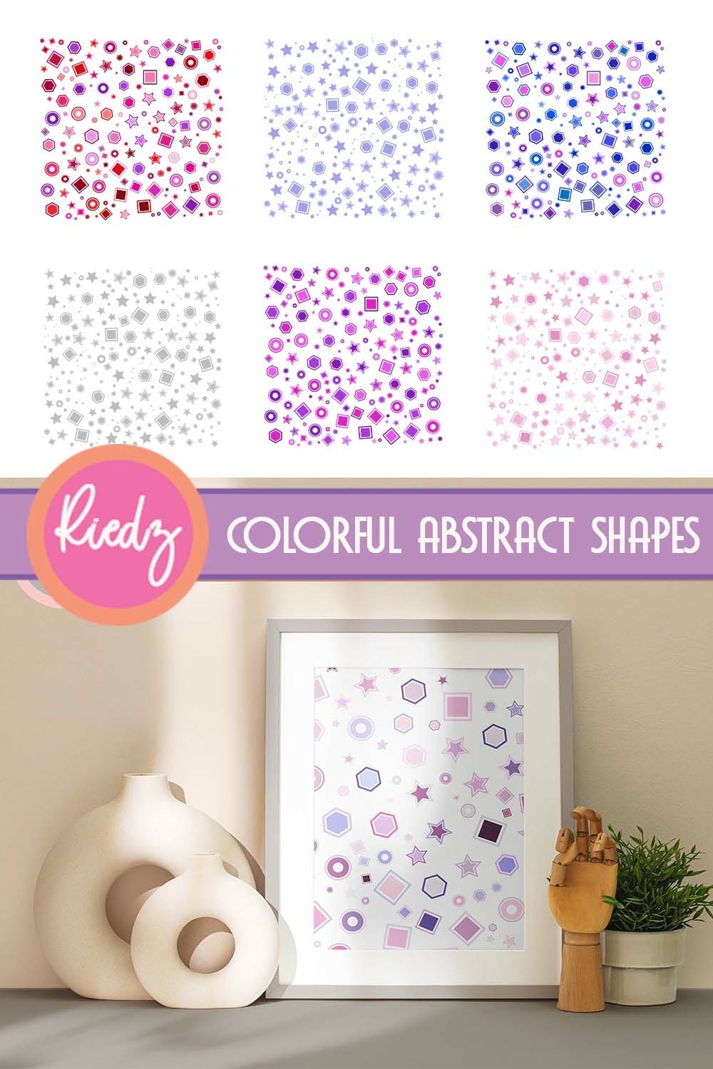 Colorful Random Shapes Background (2098415)