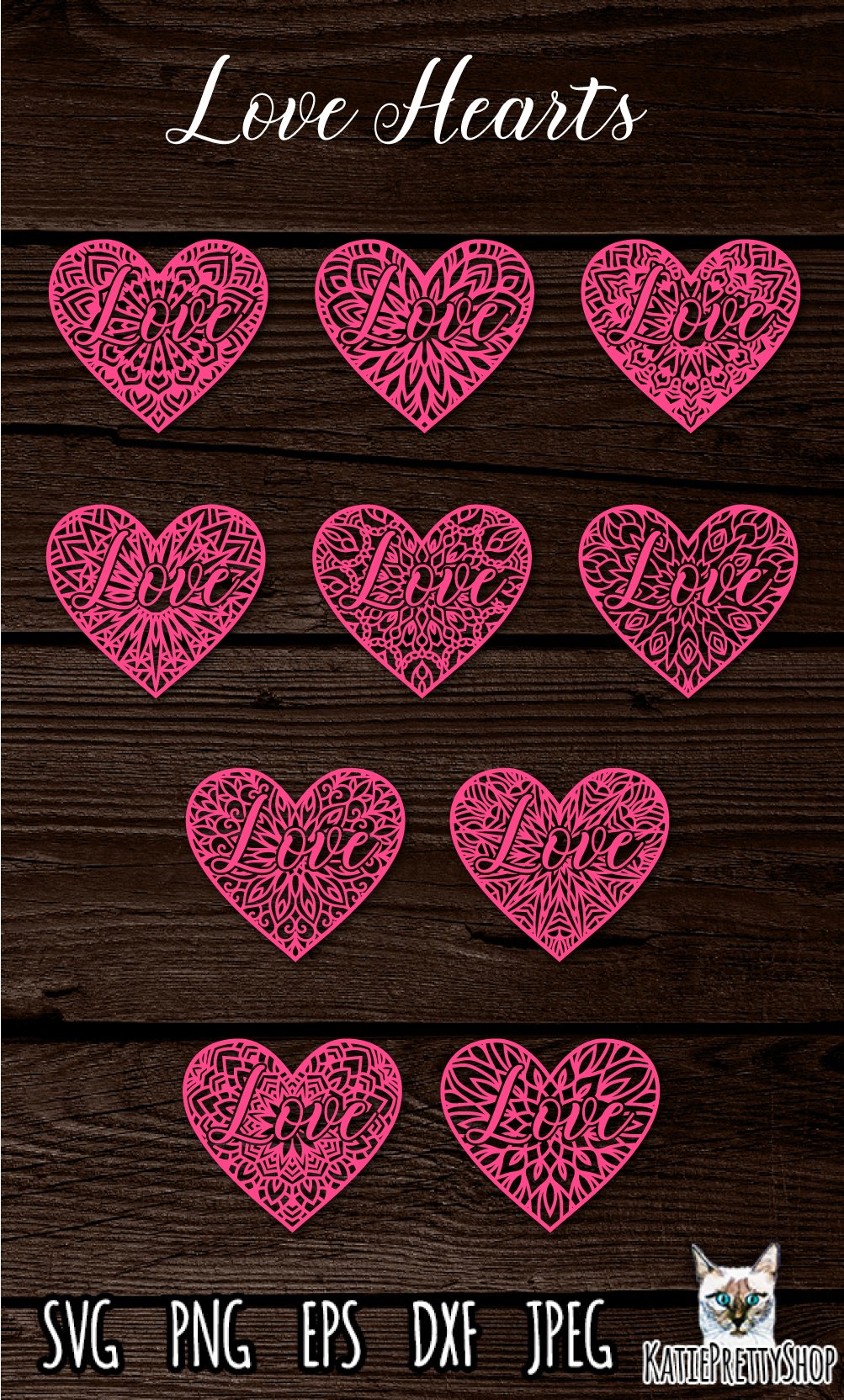 Hearts svg, Valentine's day SVG, love heart