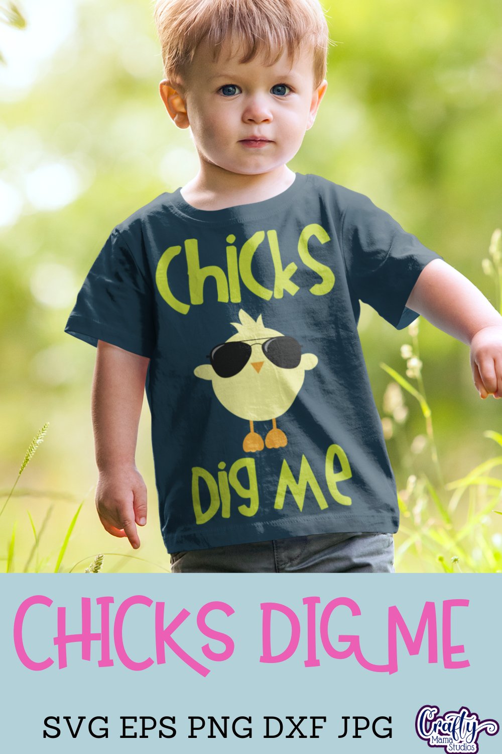Chicks Dig Me | Boys Easter Svg Design