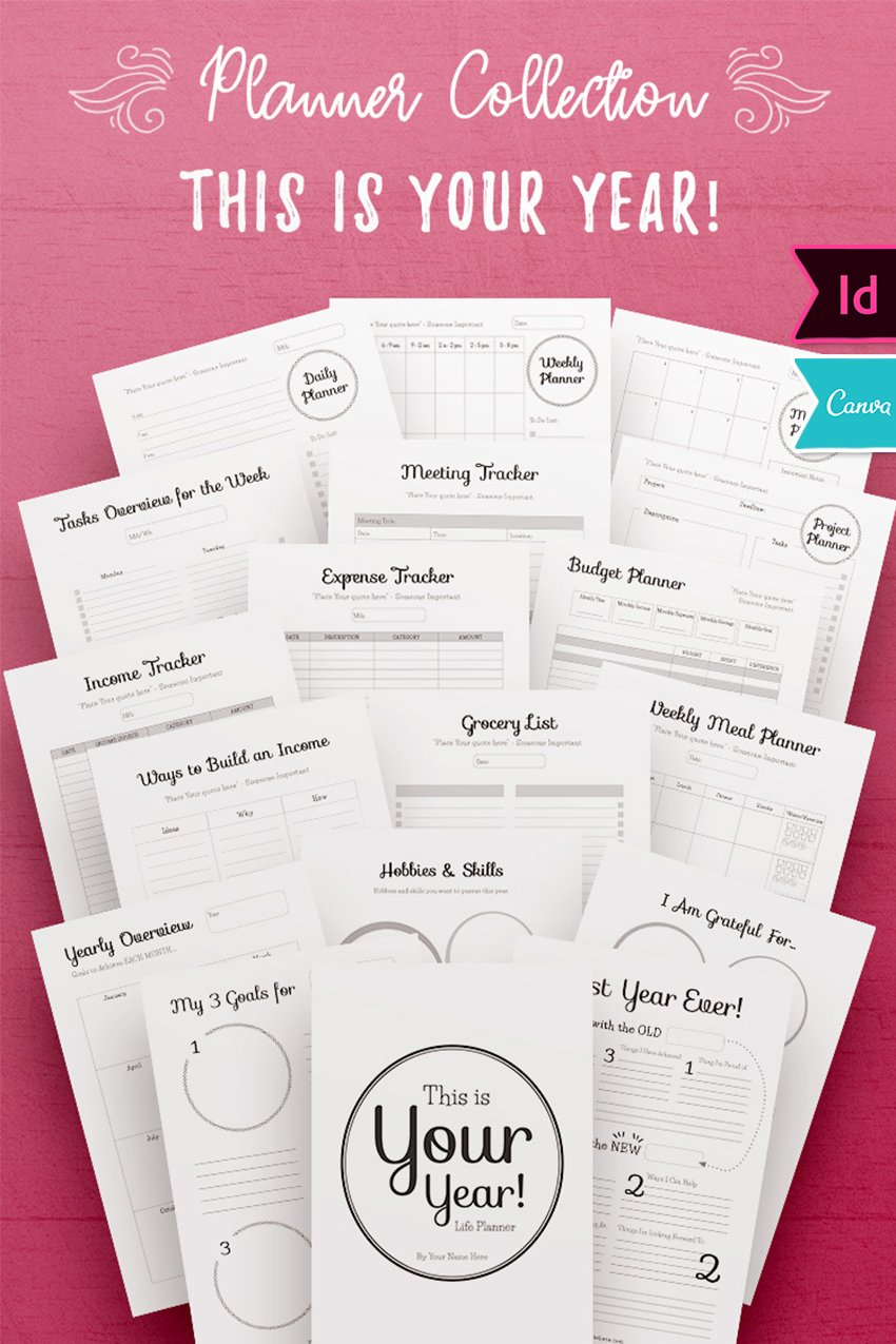 This is Your Year Templates Collection - Life Planner