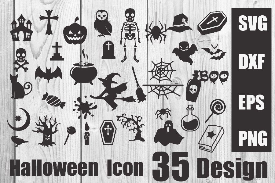 Halloween Icon SVG EPS DXF PNG