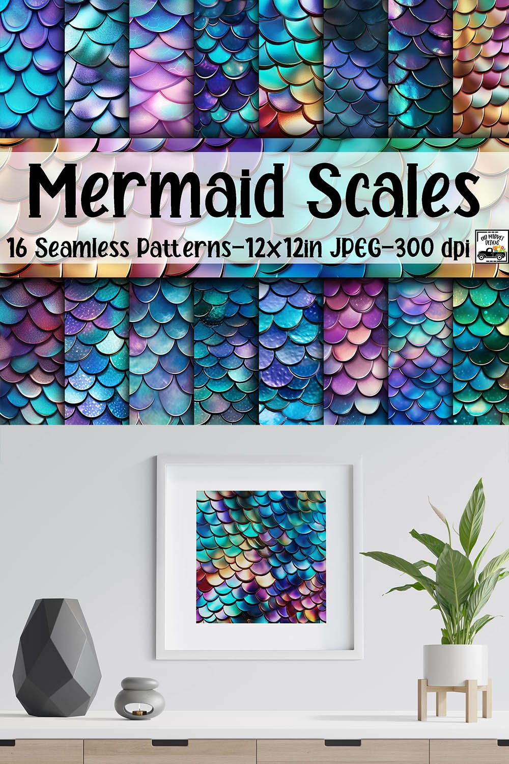 Mermaid Scales Digital Paper