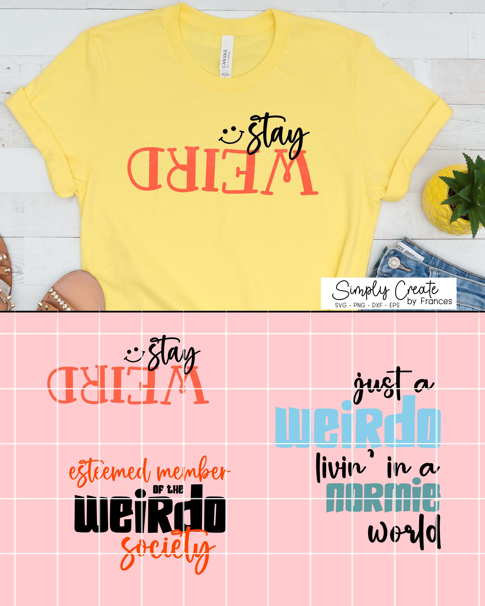 Weirdo SVG Bundle, Stay Weird, Weirdo Society, Funny SVGs