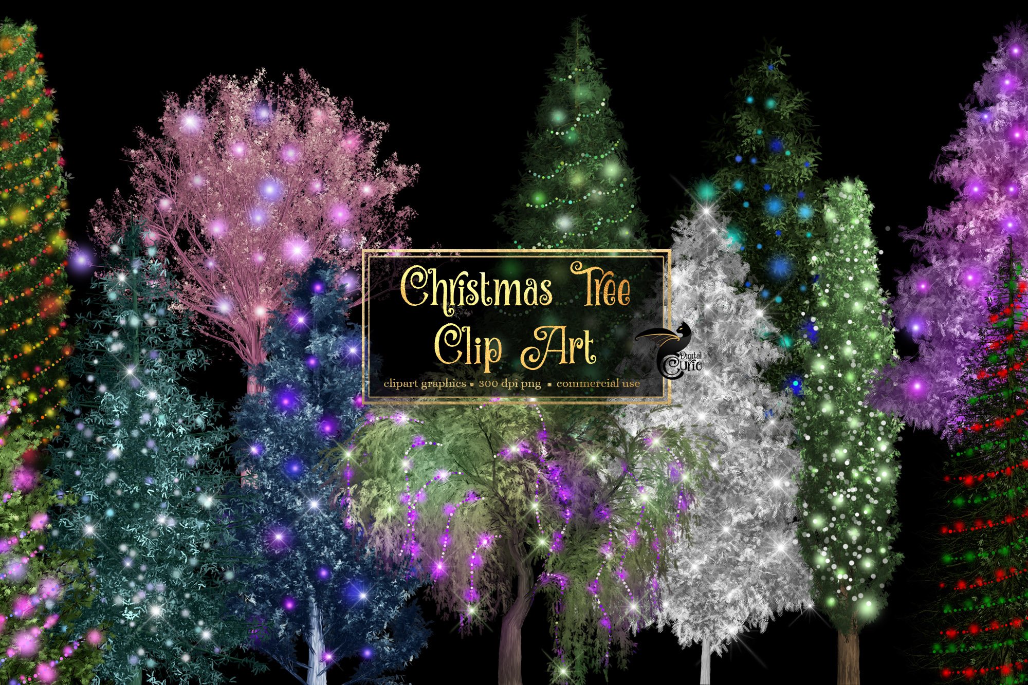 Christmas Trees Clipart (1701033)