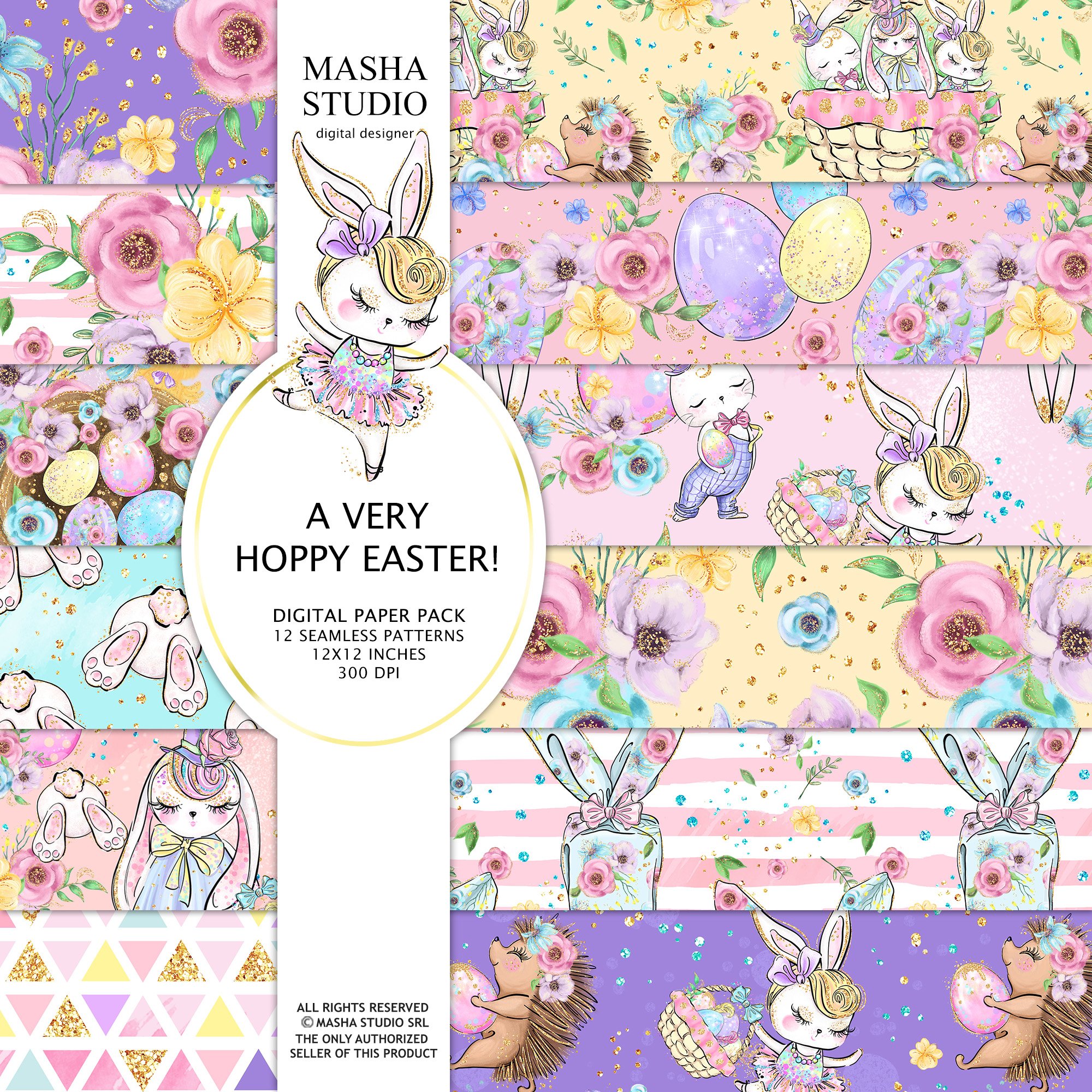 A VERY HOPPY EASTER 2021 Digital Papers