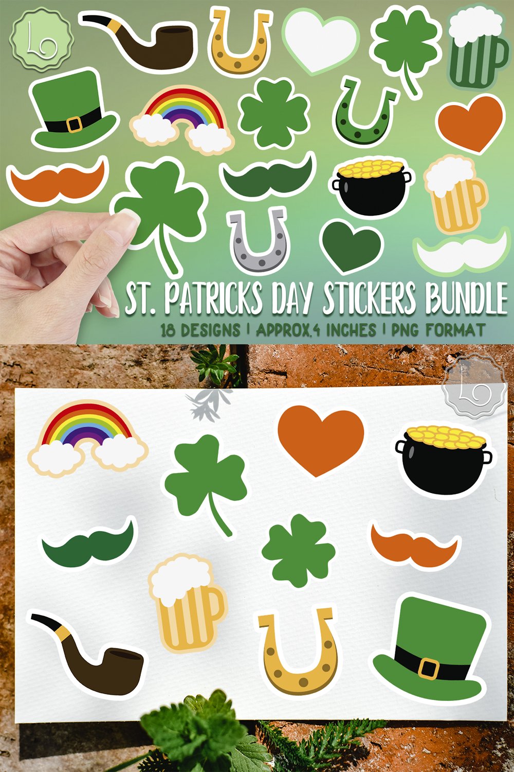 St. Patrick's Day Stickers Bundle