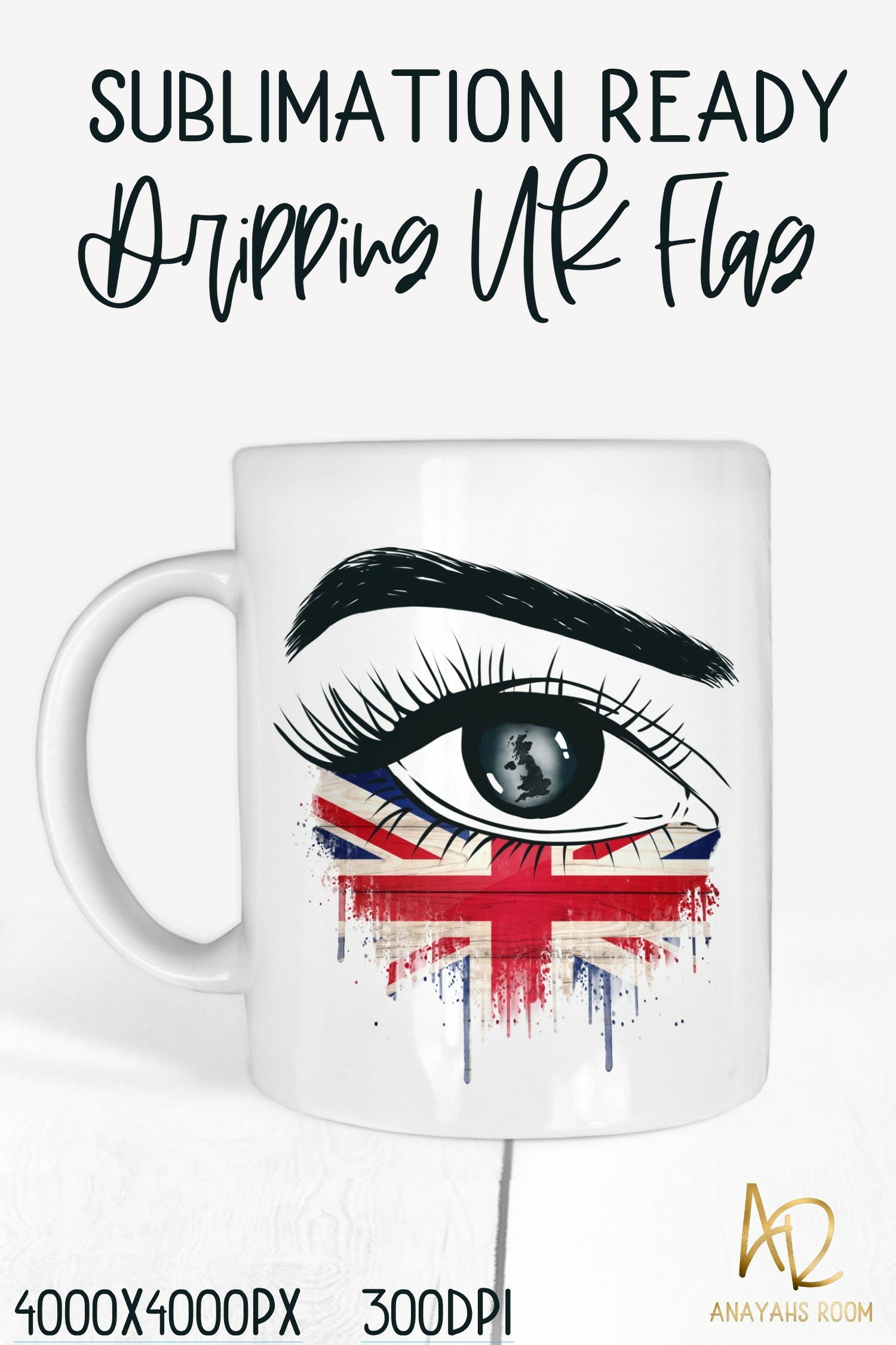 Union Jack Flag Dripping Flag