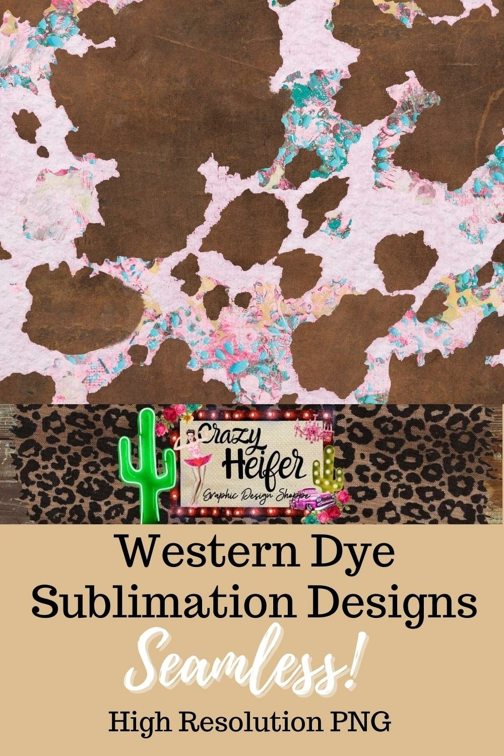 Seamless Western Pattern Pink, Turquoise and (1736957)