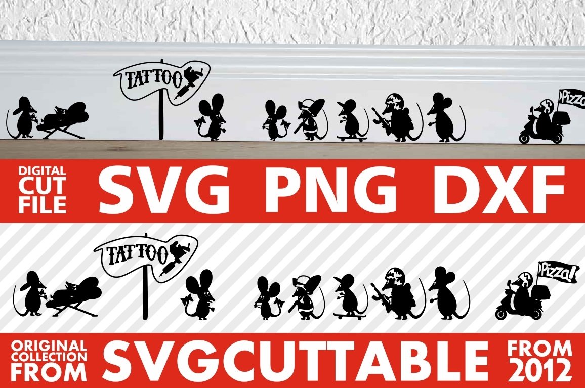 Mouse Tattoo svg, Mice Hole, Home Decor svg, Mouse House svg