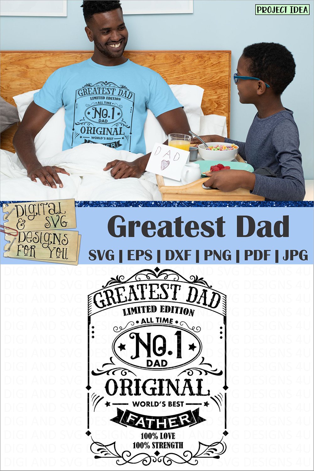 Greatest Dad | Best Father | Father's Day SVG | (1384312)