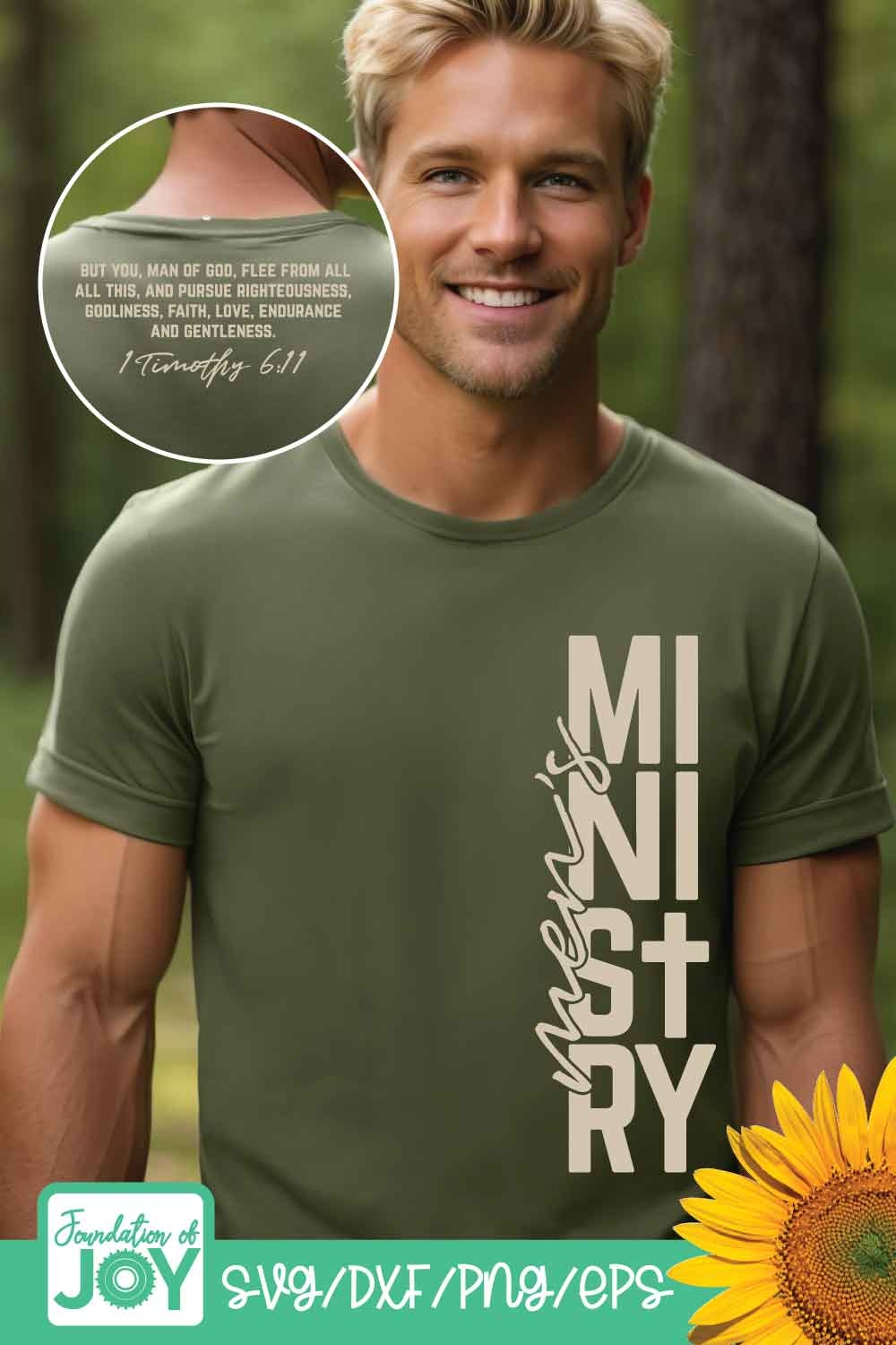 Men's Ministry svg, Bible Verse svg, Man of God