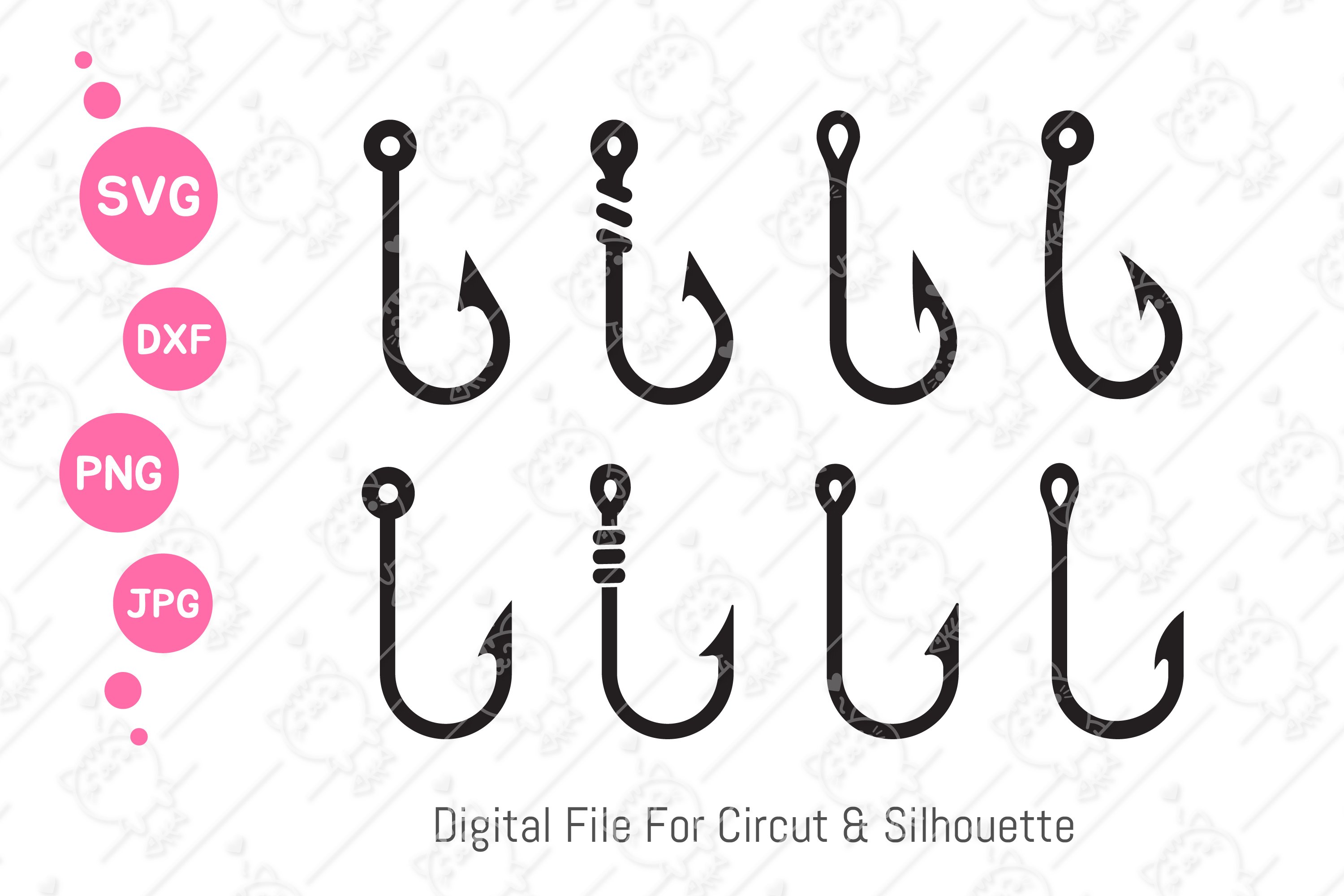 Fish Hook Svg | Fishing svg| png dxf svg