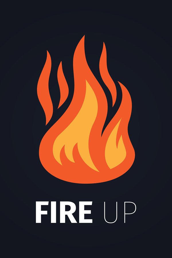 Fire up logo template
