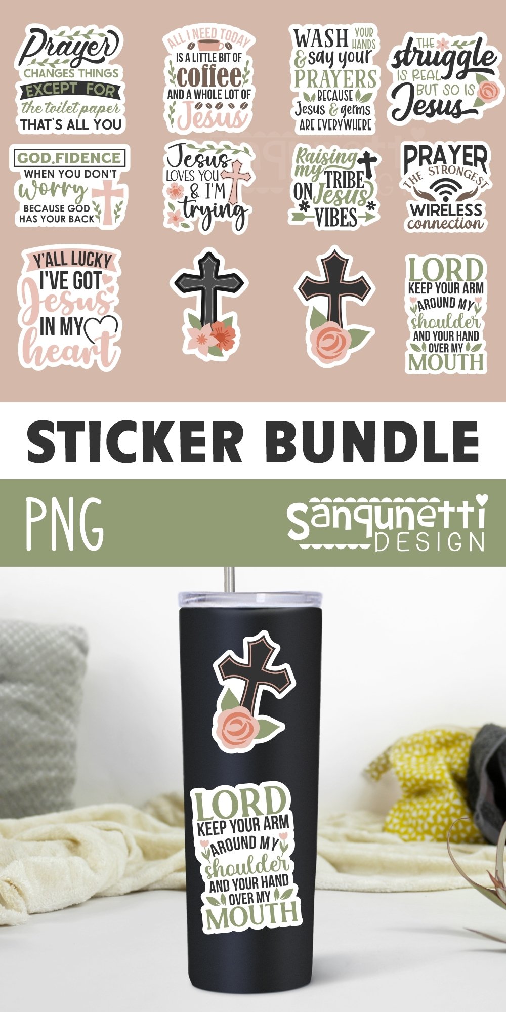 Funny Christian Stickers