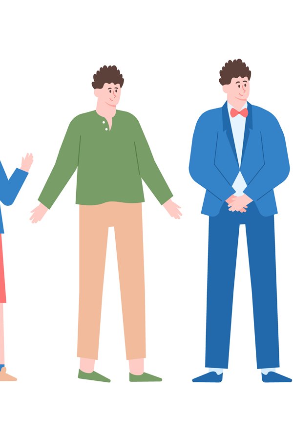 Man life cycles. Male different age, baby boy, teenager, stu