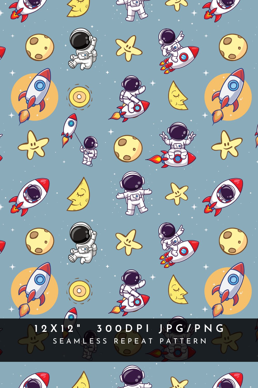 Spaceman Kids Seamless Repeating Pattern Astronaut (2181239)