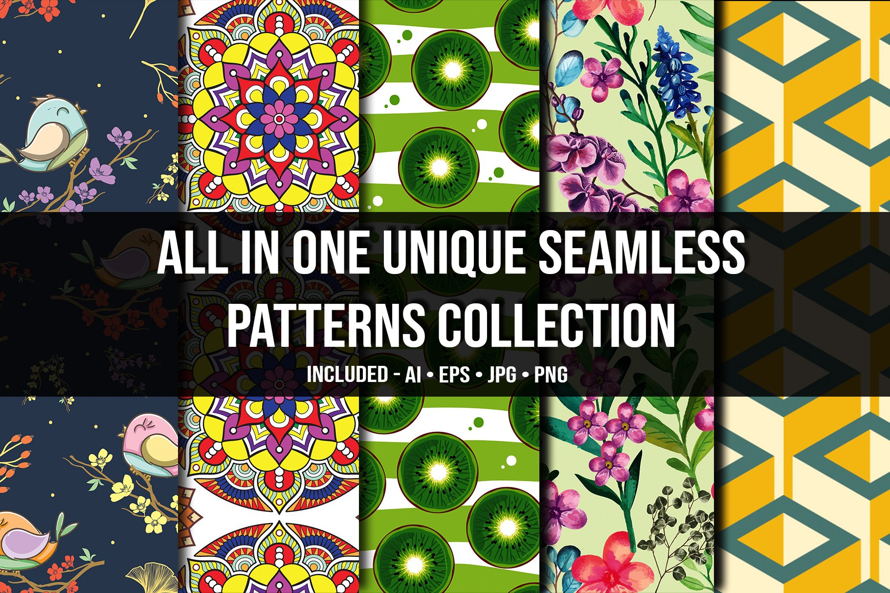 All in One Unique Seamless Patterns Collection