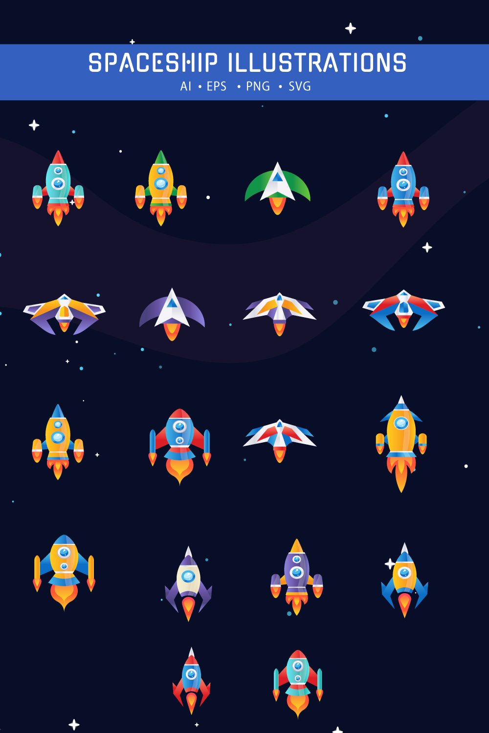 18 Spaceships set
