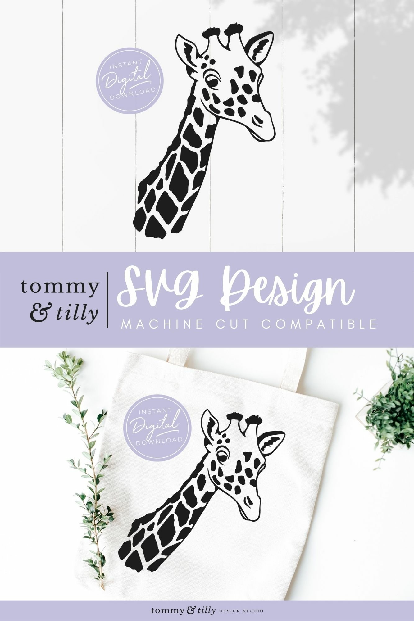 Giraffe SVG Cut File for Cricut and Silhouette