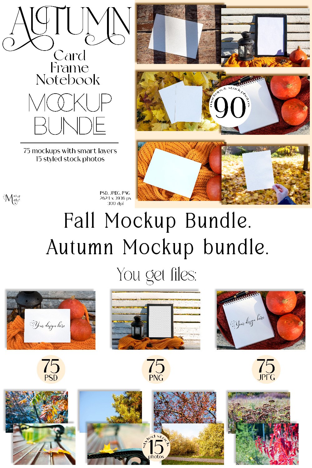 Fall Mockup Bundle. Autumn Mockup bundle.