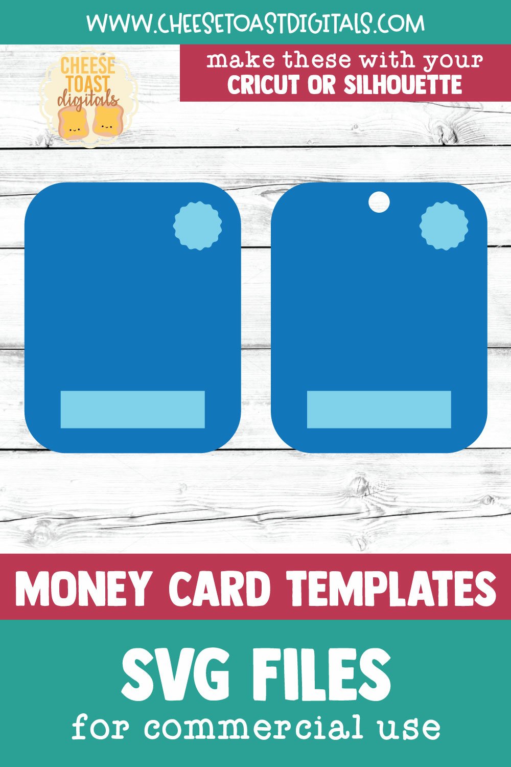 Blank Money Card Template SVG | Create Your Own Money Holder