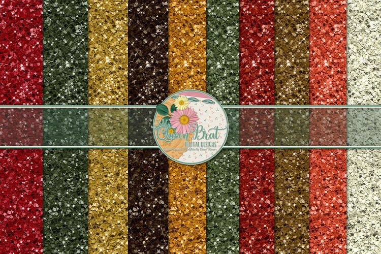 Autumn Glitter Papers