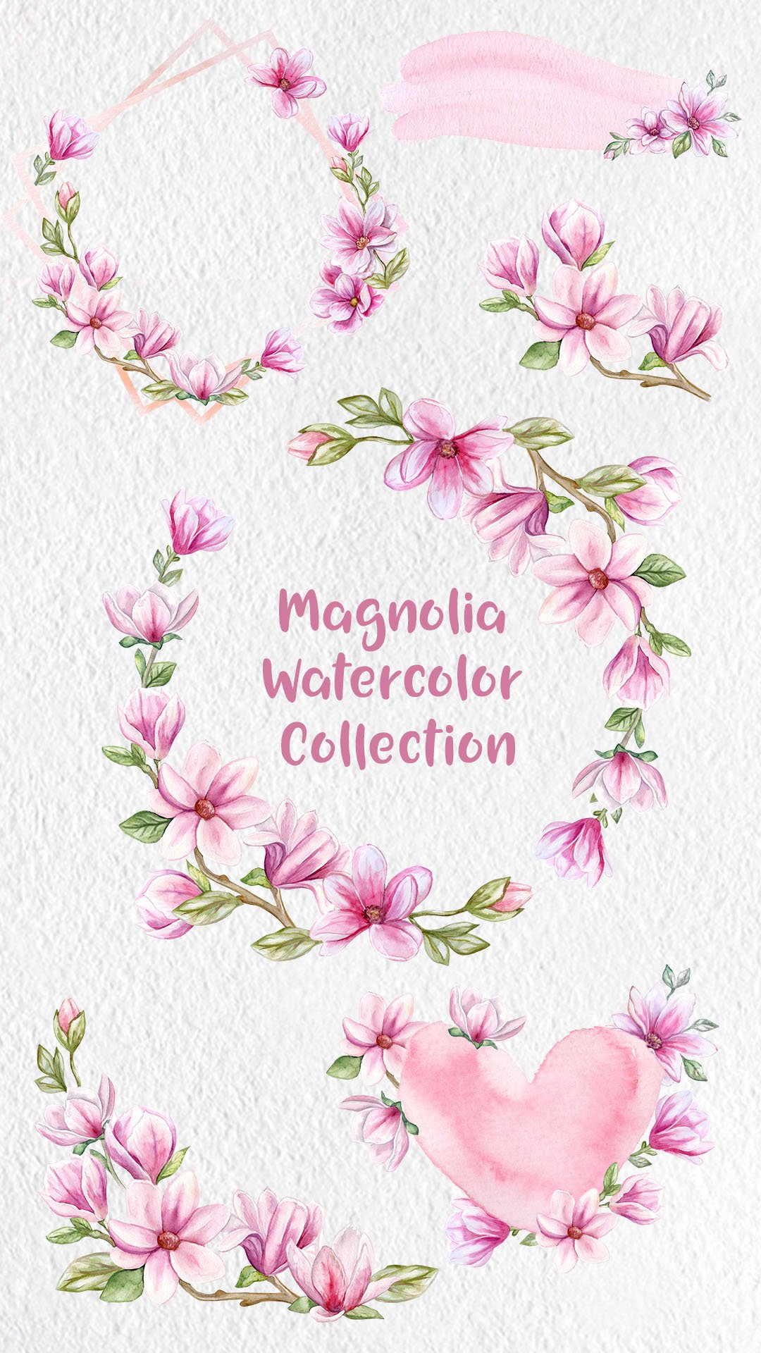 Magnolia. Watercolor collection (2599544)