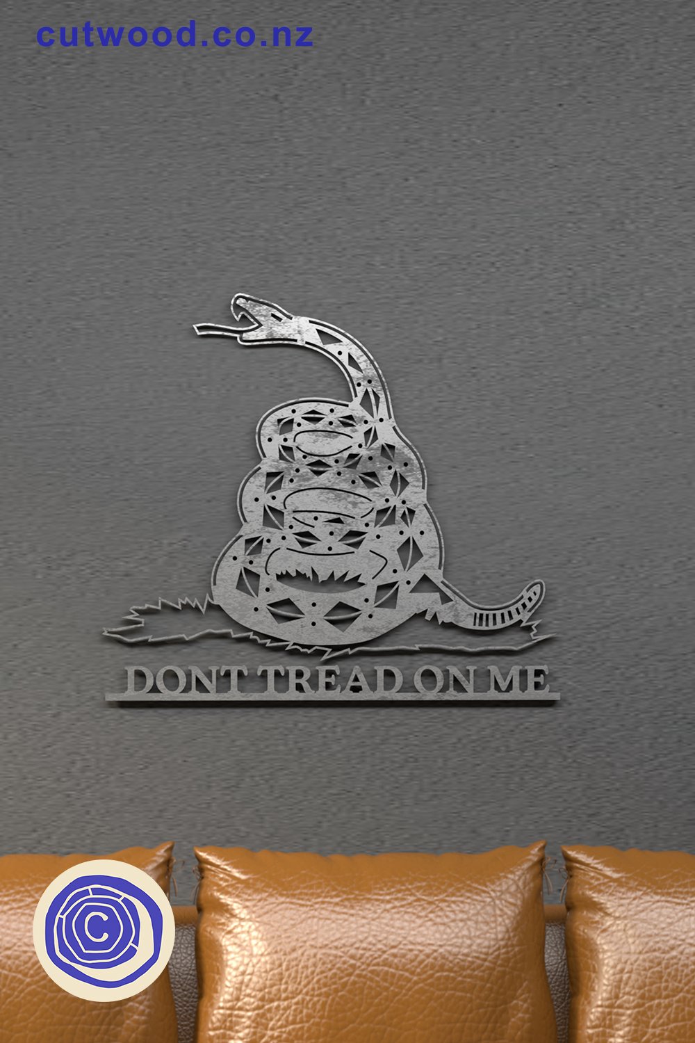 Gadsden Flag Don't Tread on Me Wall Art SVG file