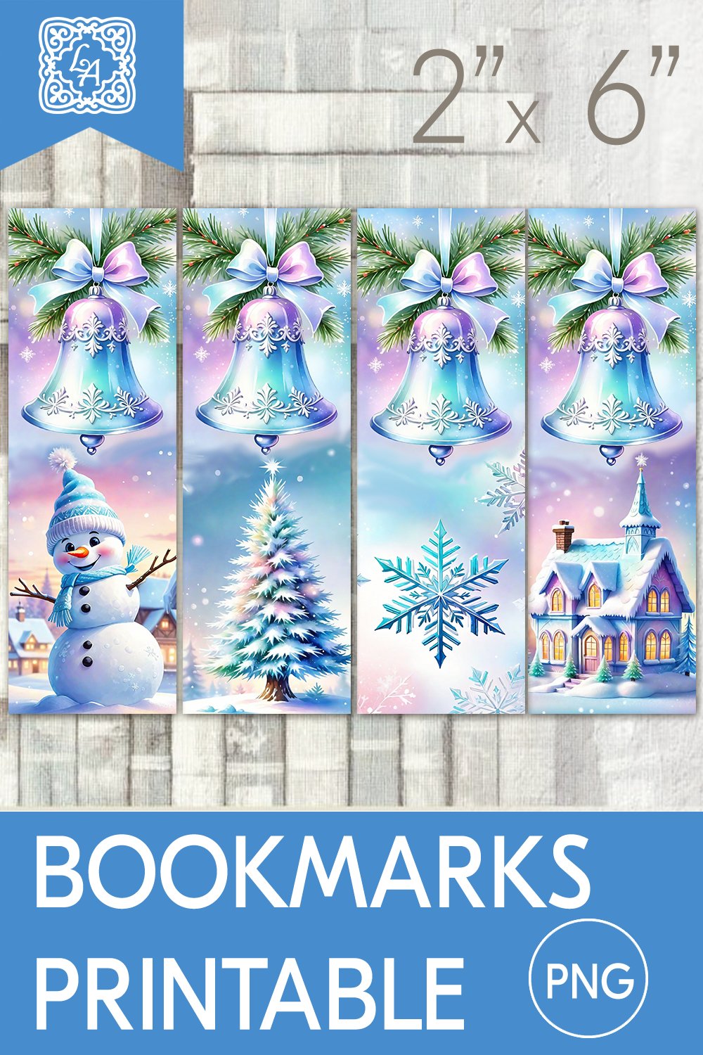Christmas Printable Bookmark 4 PNG